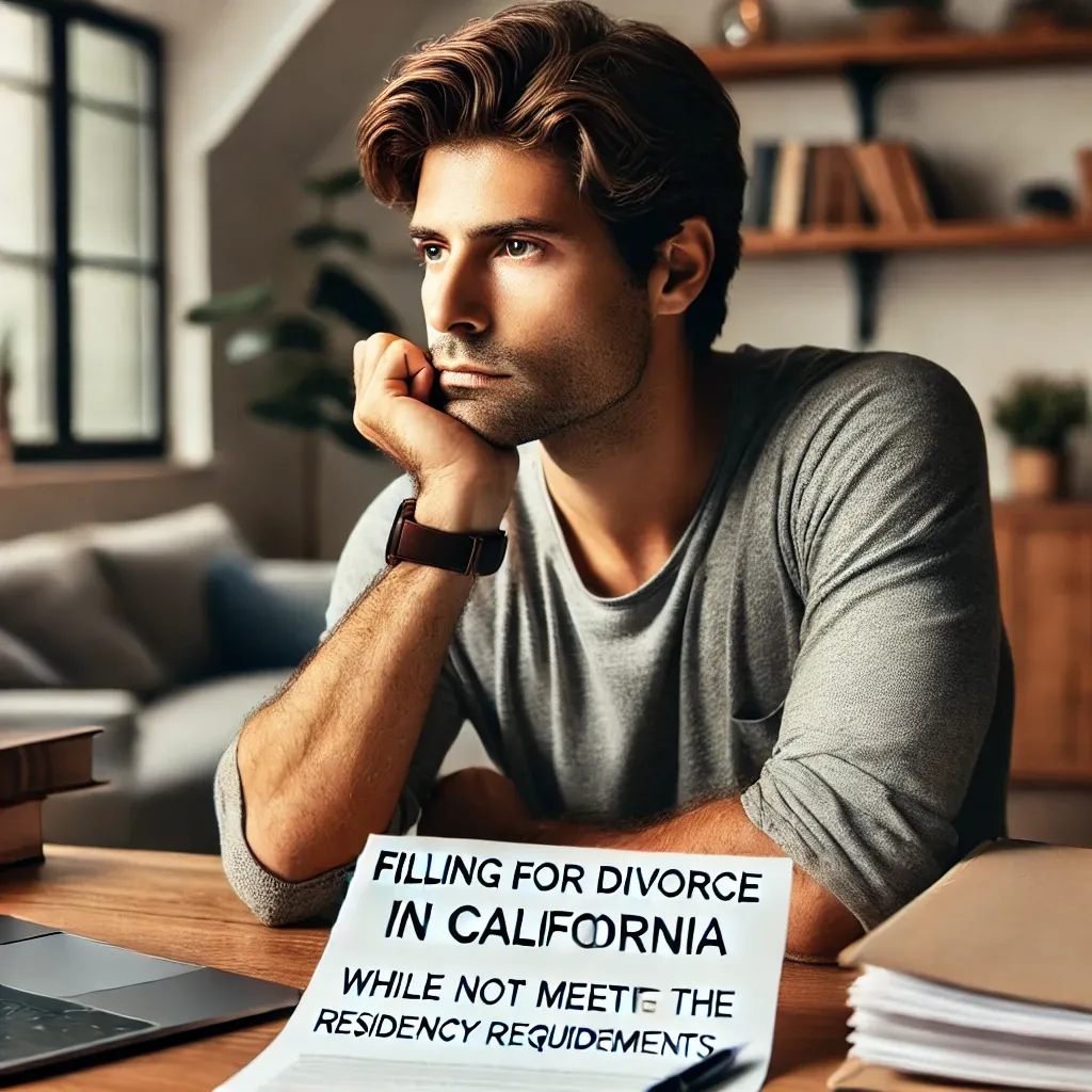How a Spouse File for Divorce in California if They Don't Meet the Residency Requirements